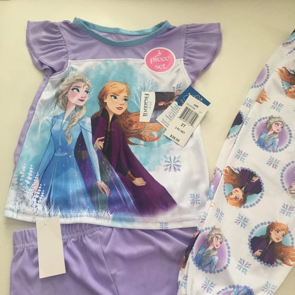 Disney | Pajamas | Disney Frozen Elsa 3pc Pajama Set | Poshmark